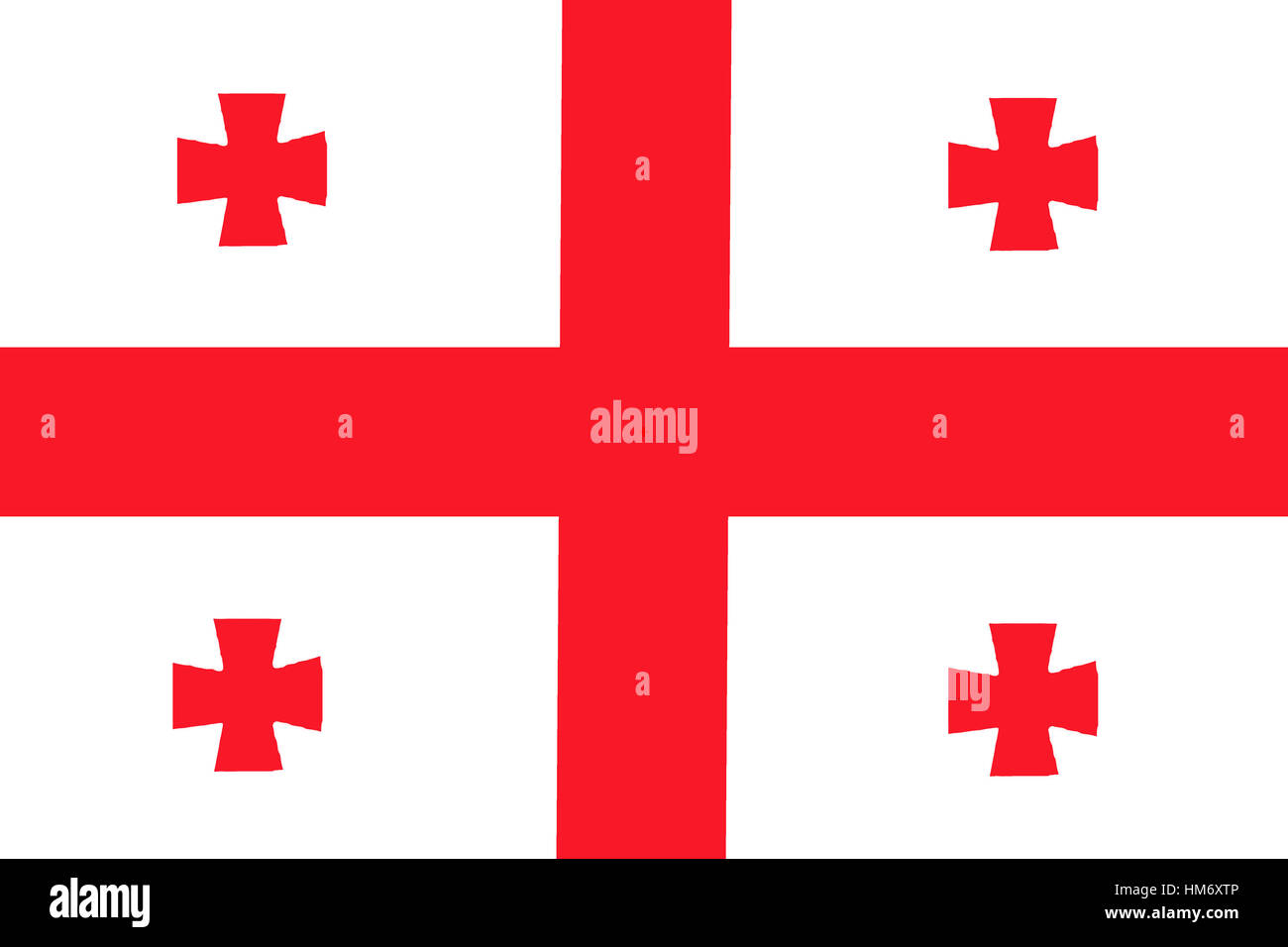 Drapeau Géorgie 3D ,Georgia national flag 3D illustration symbole Photo ...