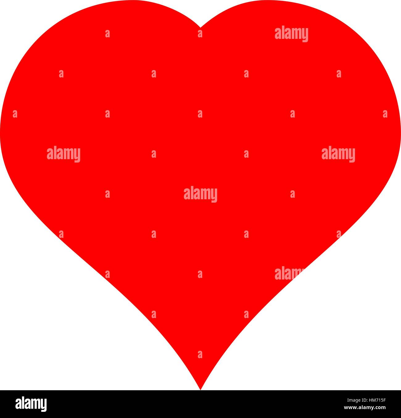 Icône de Cœur rouge vecteur. Symbole d'amour. Valentine s Day sign ...