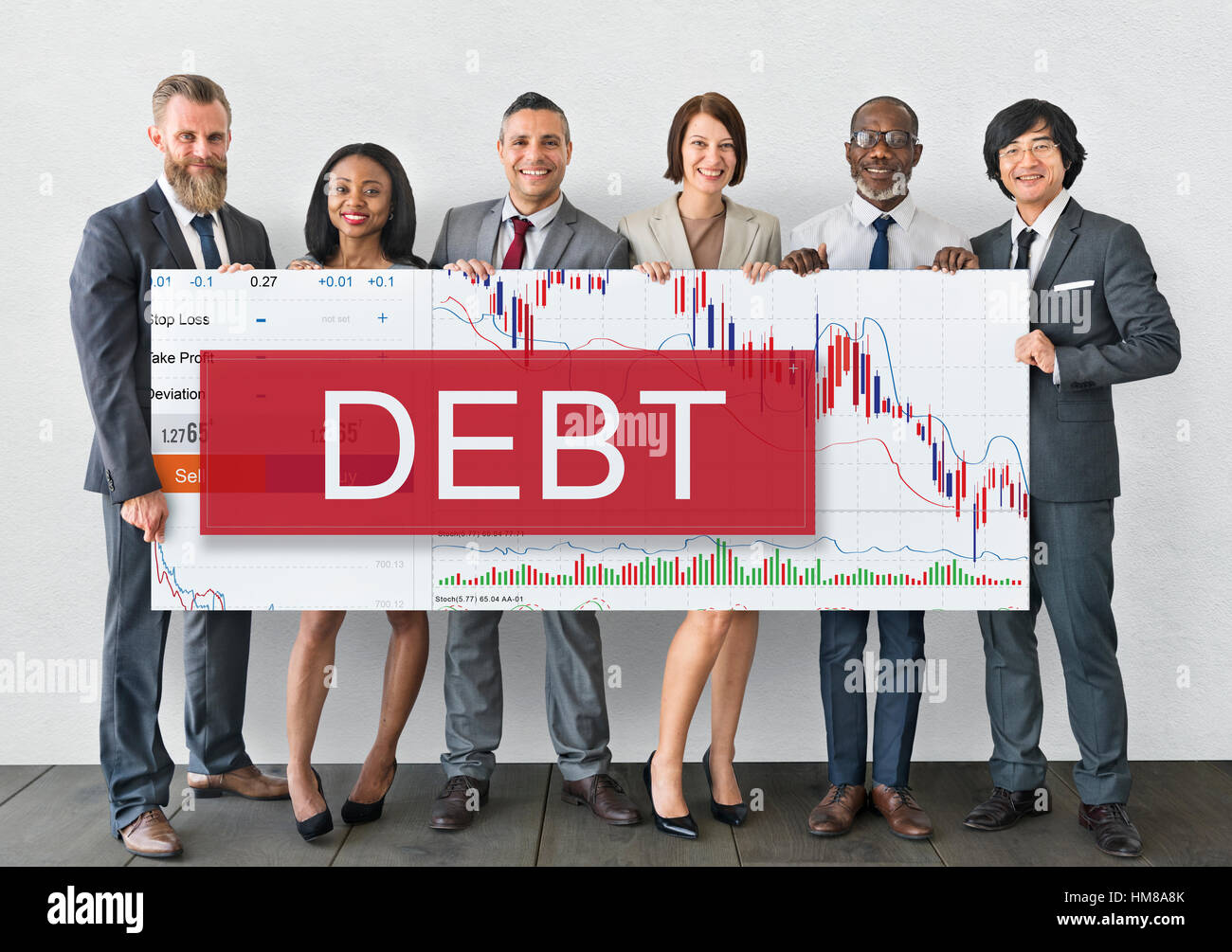 Tableau de la dette schéma graphique Concept Photo Stock - Alamy