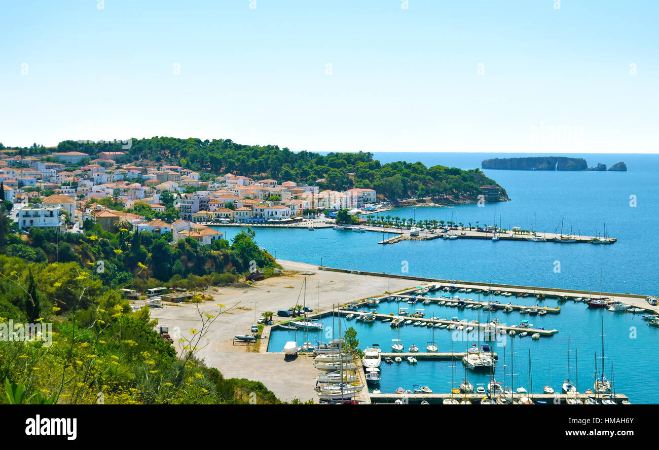 Paysage de Pylos Péloponnèse, Grèce Photo Stock - Alamy