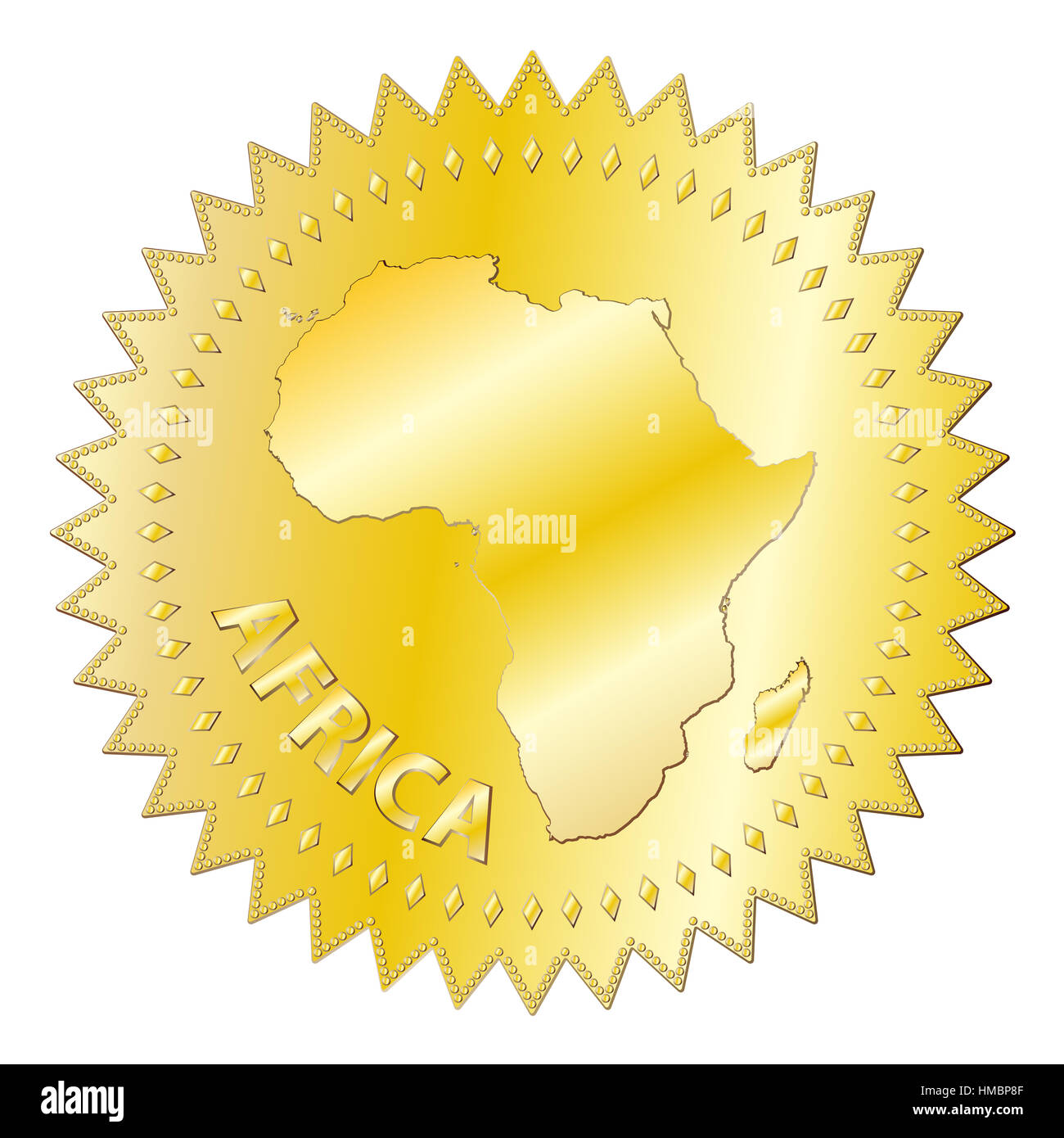 Gold Seal Approval Badge Isolated Banque d'image et photos - Alamy