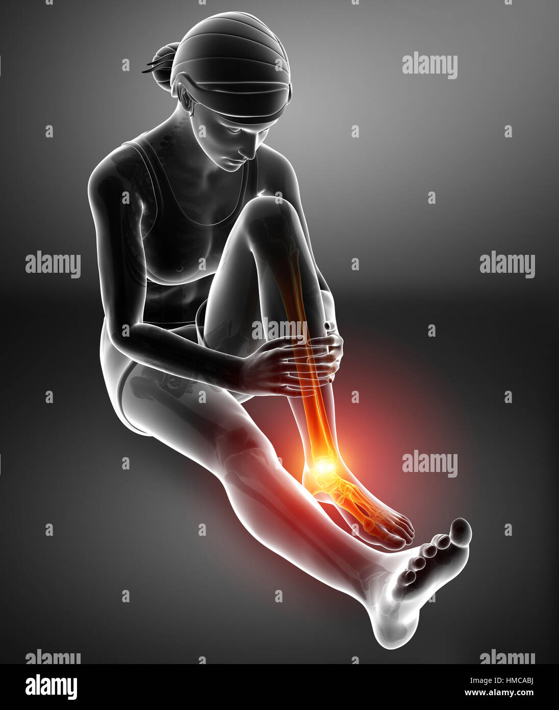L'anatomie du corps humain avec douleur commune Photo Stock - Alamy