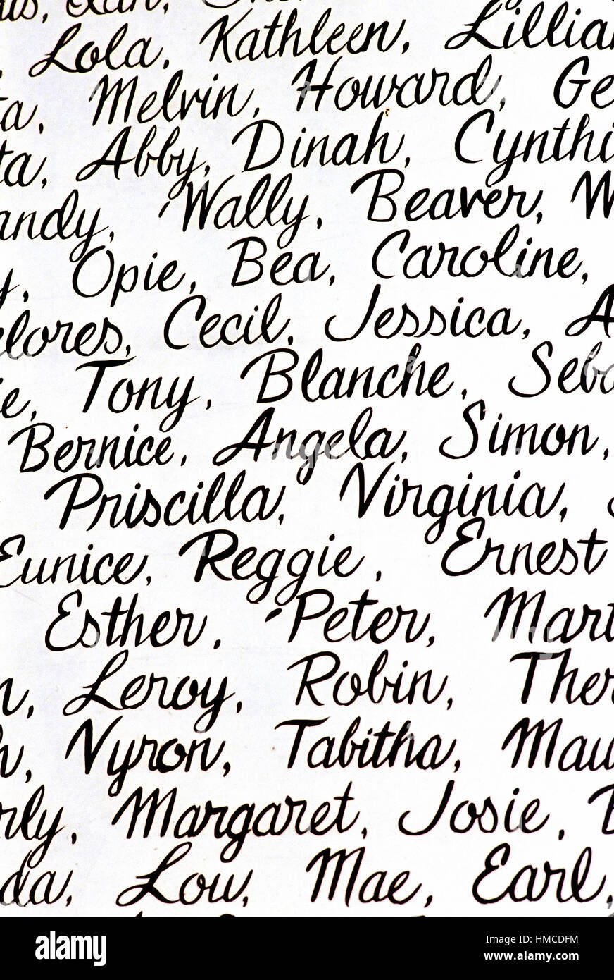 écriture cursive Banque de photographies et d’images à haute résolution ...