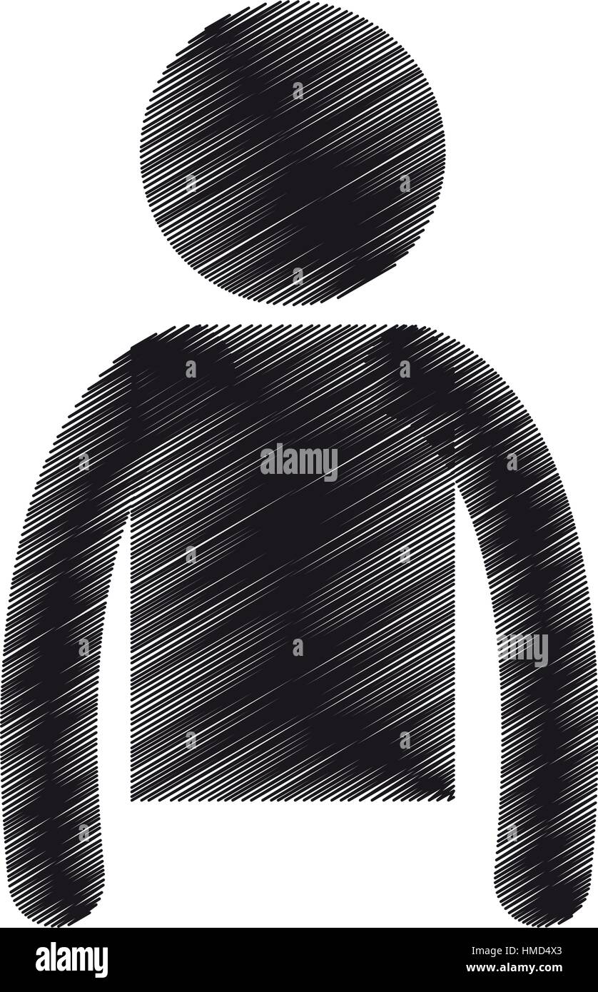 Personne homme pictogramme attire l'icône Image Vectorielle Stock - Alamy