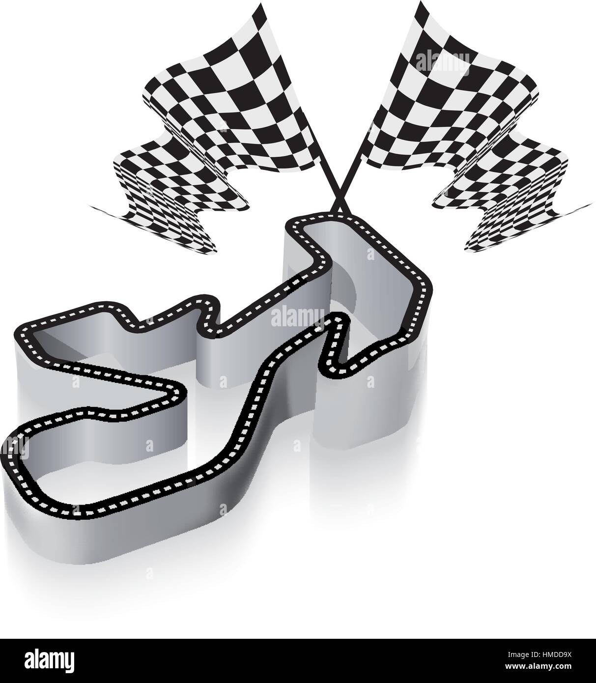 Piste de course de voiture Banque d'images vectorielles - Alamy