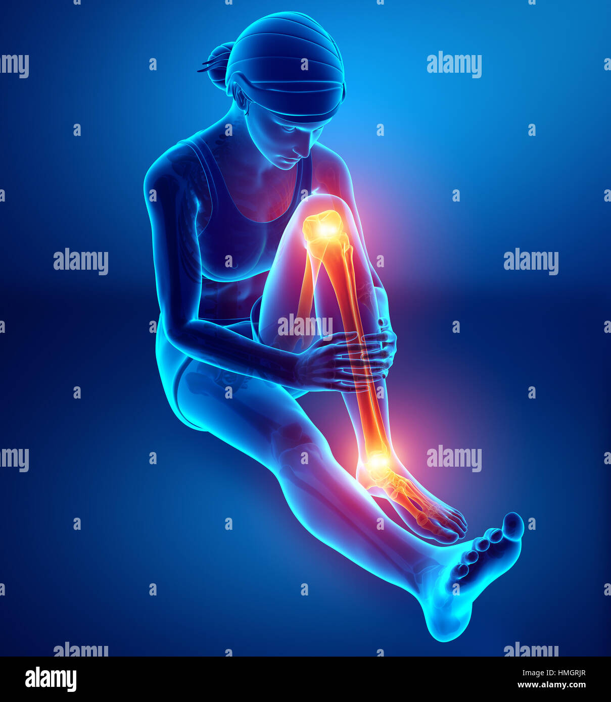 L'anatomie du corps humain avec douleur commune Photo Stock - Alamy
