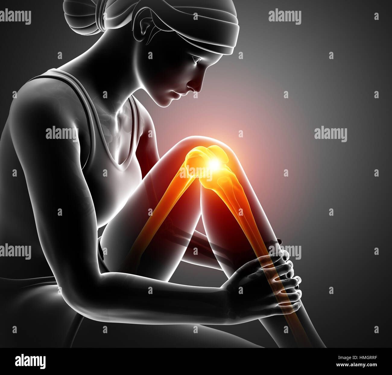 L'anatomie du corps humain avec douleur commune Photo Stock - Alamy