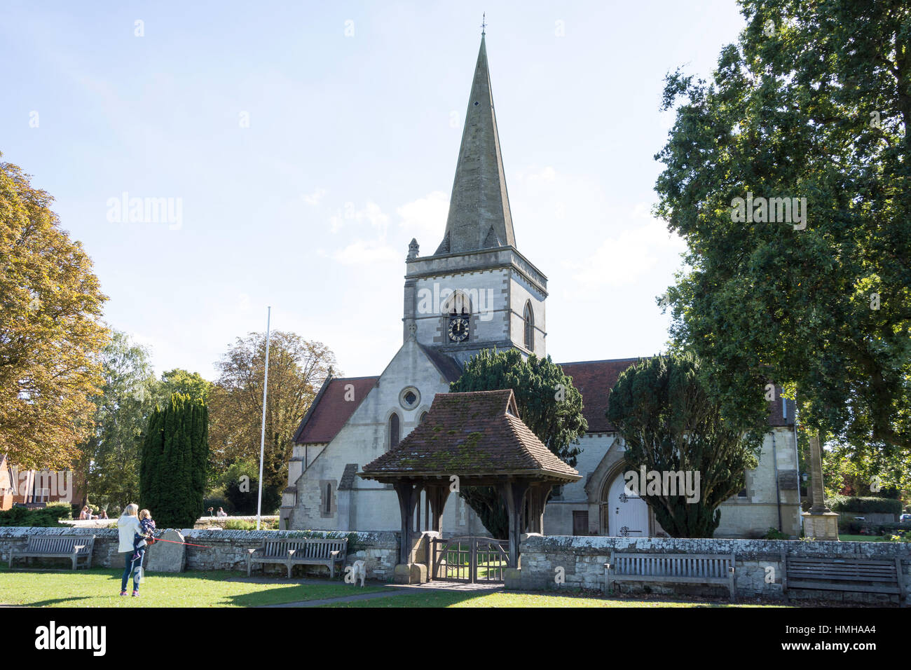 Brockham church spire Banque de photographies et d’images à haute ...