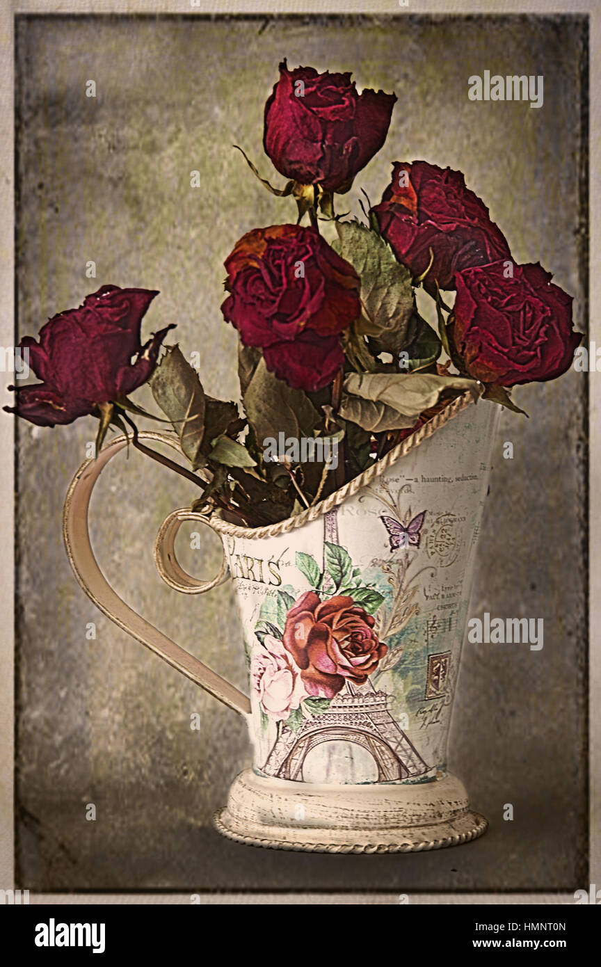 Nature morte avec des roses Banque de photographies et d’images à haute ...