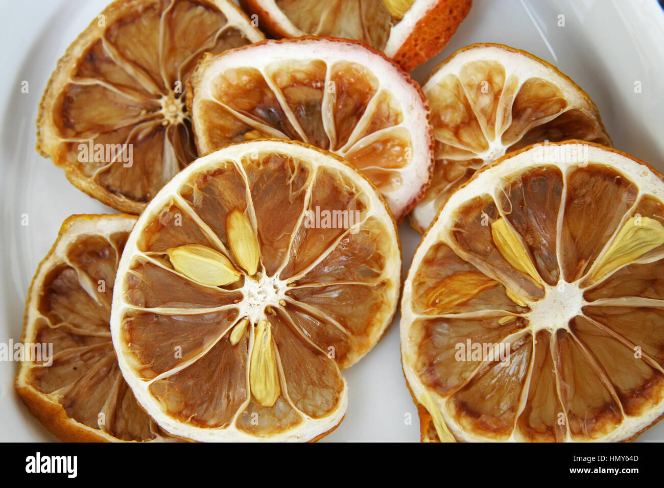 Tranche citron séchée Banque de photographies et d’images à haute ...
