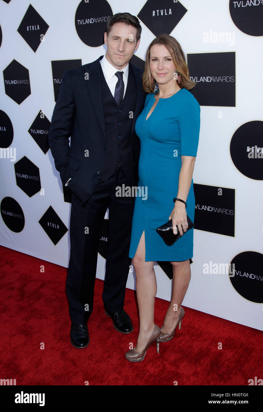 Sam Jaeger et son épouse, ambre, arriver à la TV Land Awards le 11 ...