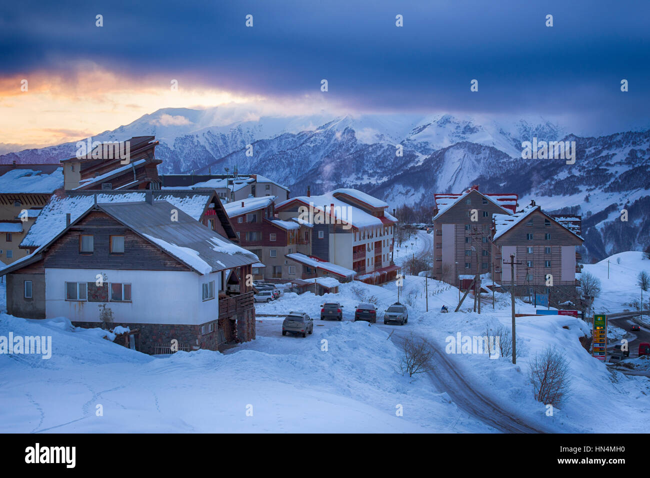 Station de ski gudauri Banque de photographies et d’images à haute ...