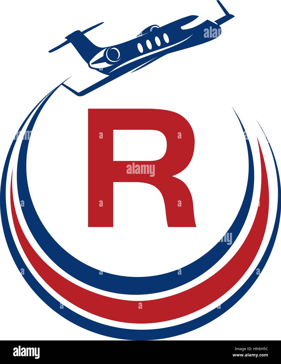 Logo avion r Banque de photographies et d’images à haute résolution - Alamy