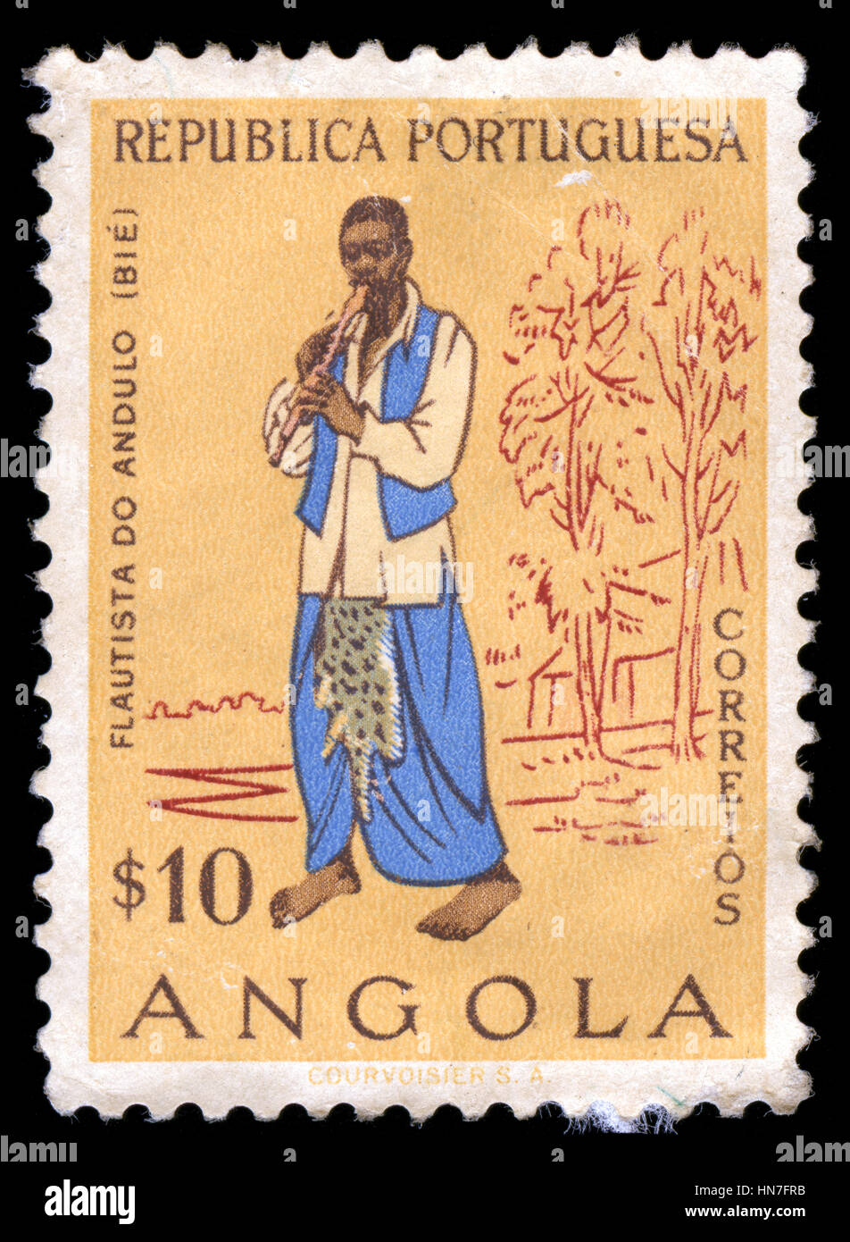 Portuguese angola postage stamp Banque de photographies et d’images à ...