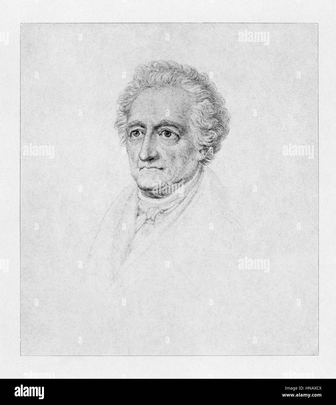 Drawing By Johann Wolfgang Goethe Banque d'image et photos - Alamy