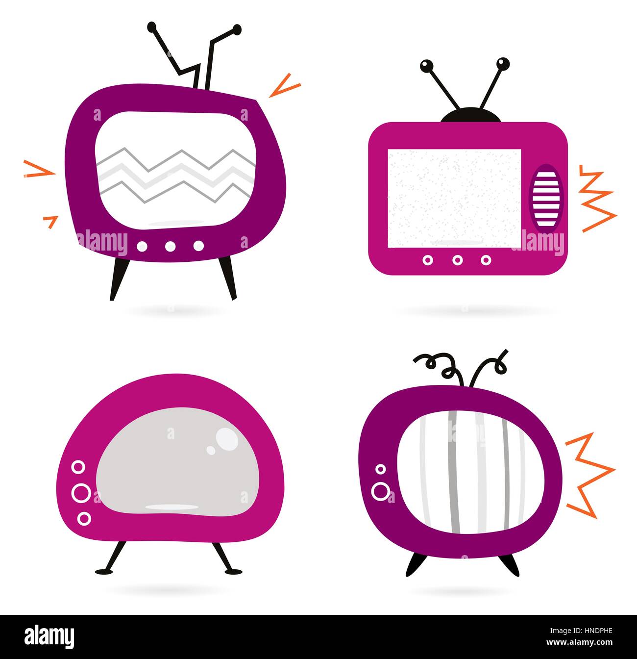 Art Clipart Television Television Banque d'image et photos - Alamy