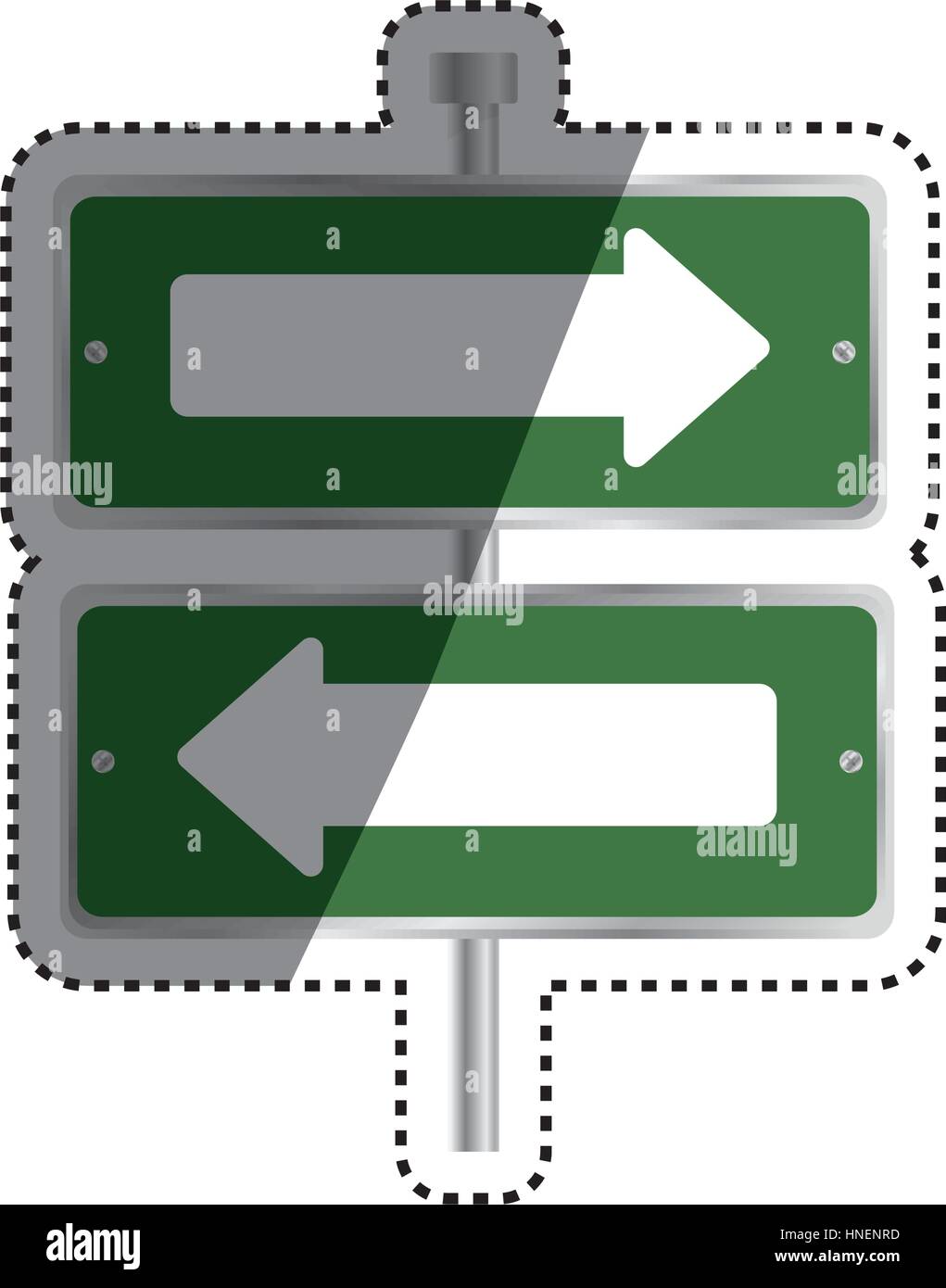 Road Sign Directions Icon Vector Banque d'image et photos - Alamy