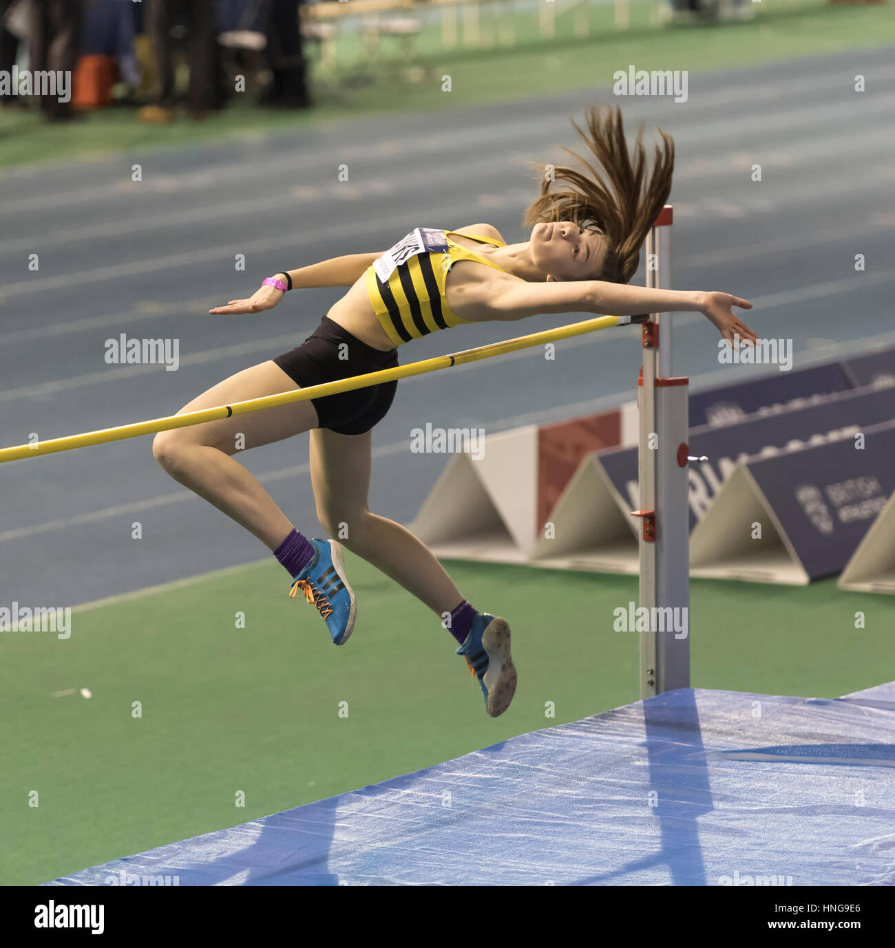 Saut en hauteur athlétisme femme Banque de photographies et d’images à ...