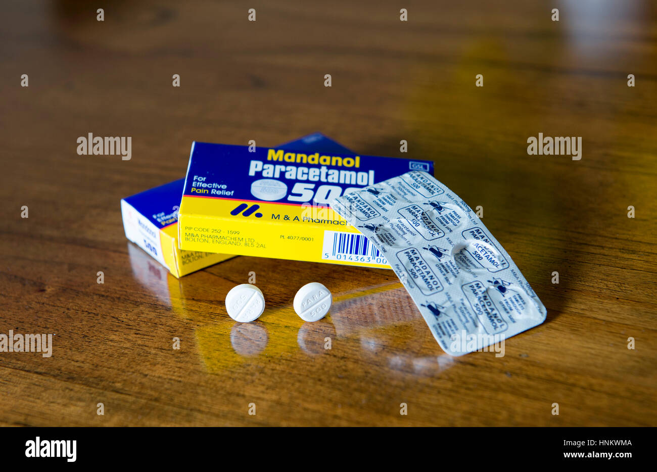 Mandanol paracetamol tablets Banque de photographies et d’images à ...