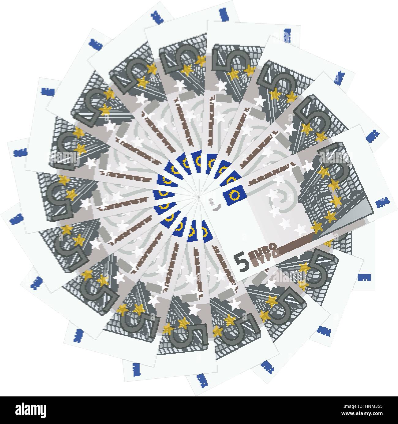 5 euro banknote Banque d'images vectorielles - Alamy