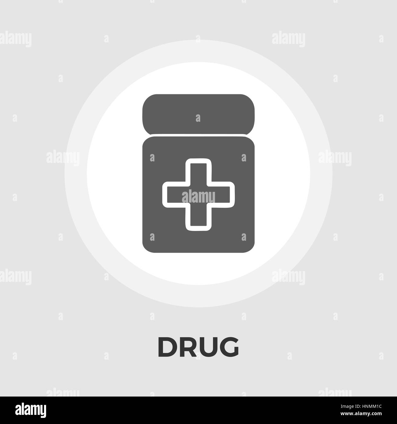 L'icône de drogue vecteur. L'icône de la télévision isolé sur fond ...