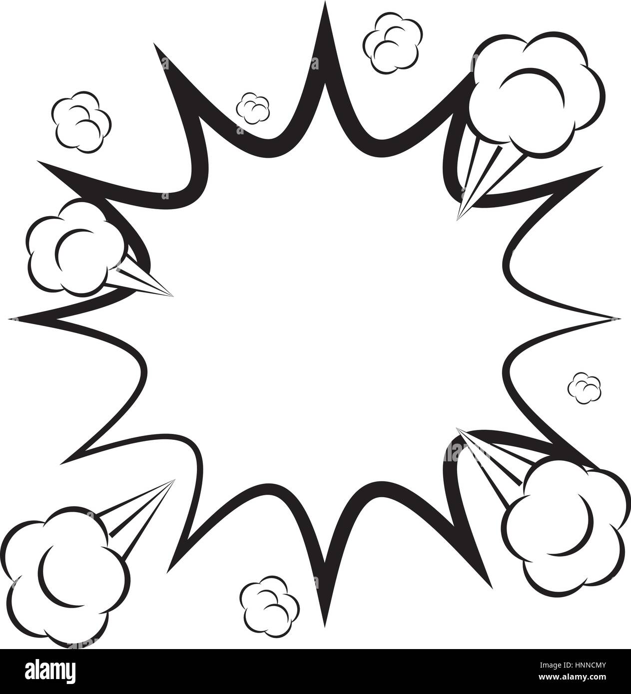 Explosion de la bande dessinée l'icône cartoon vector illustration ...