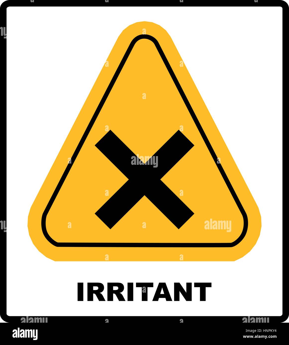 Corrosive symbol warning label Banque d'images vectorielles - Alamy