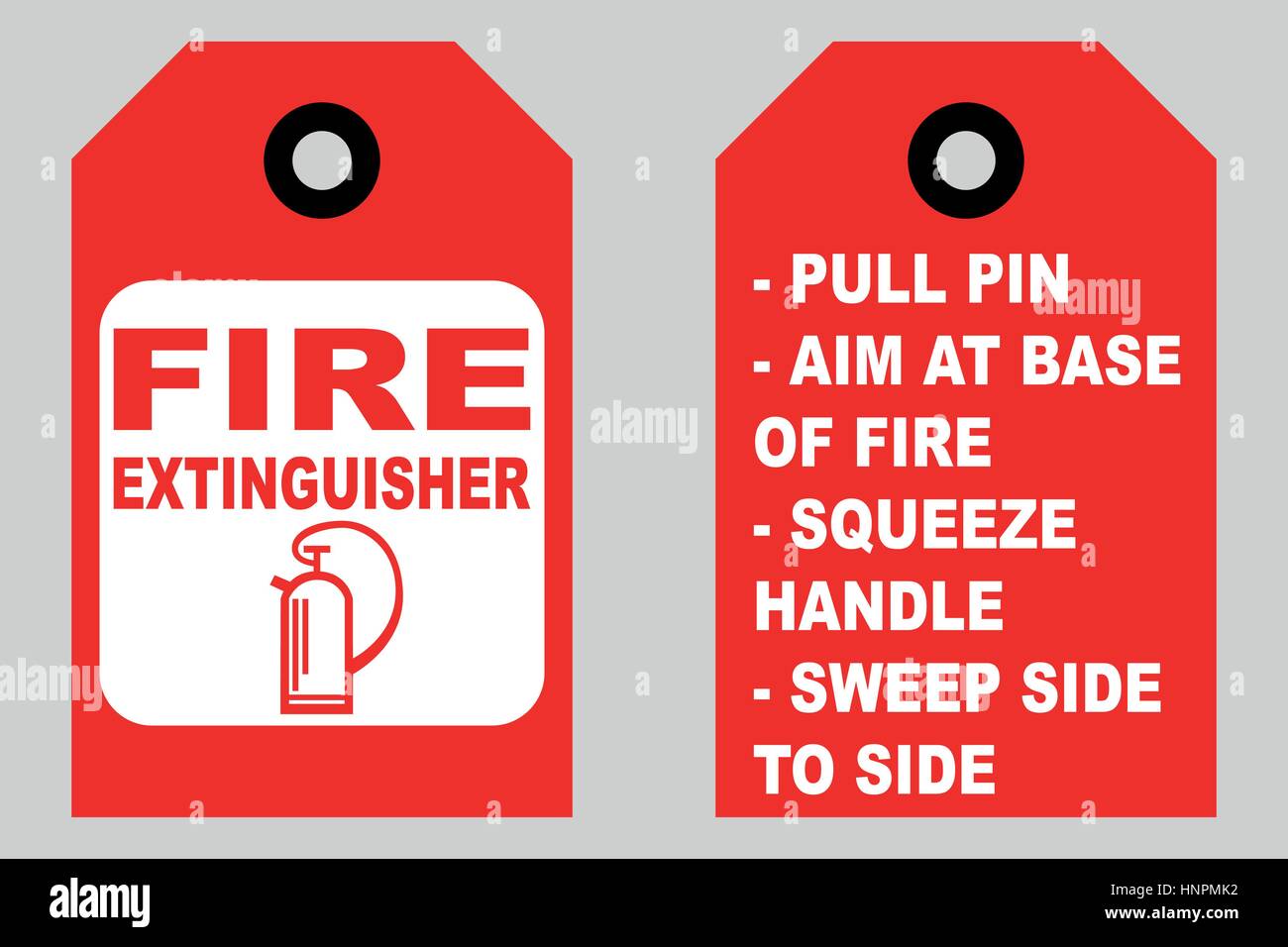 Comment utiliser un extincteur tags information avant et arrière ...