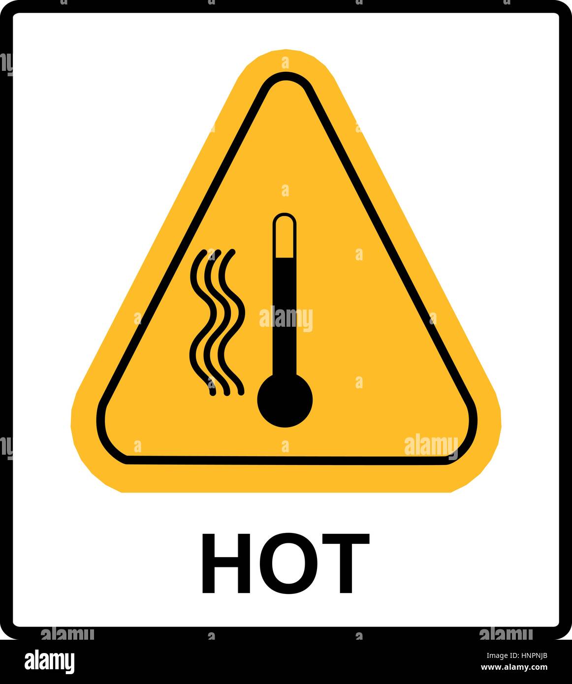 Vector de haute température extrême, signe des conditions de ...