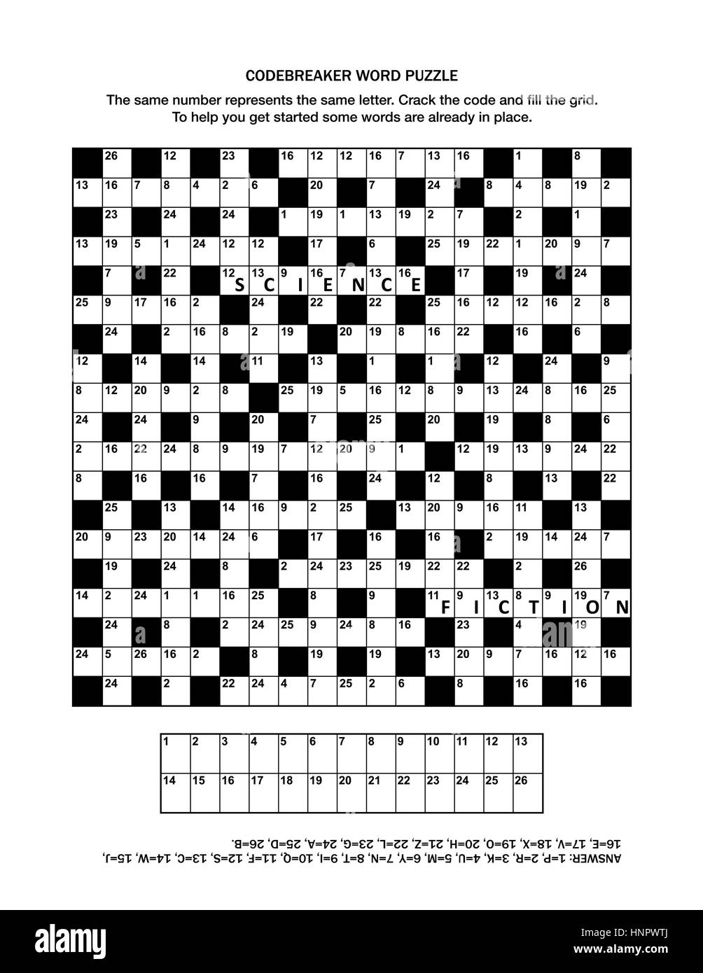 Code énigme Banque de photographies et d’images à haute résolution - Alamy