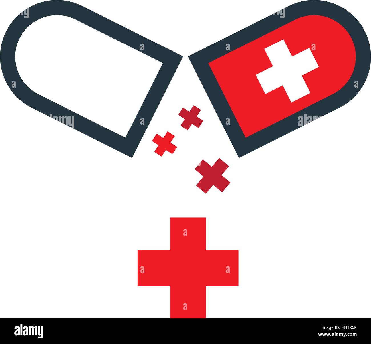 Capsule médicaments Logo Design. Spe 8 pris en charge Image Vectorielle ...