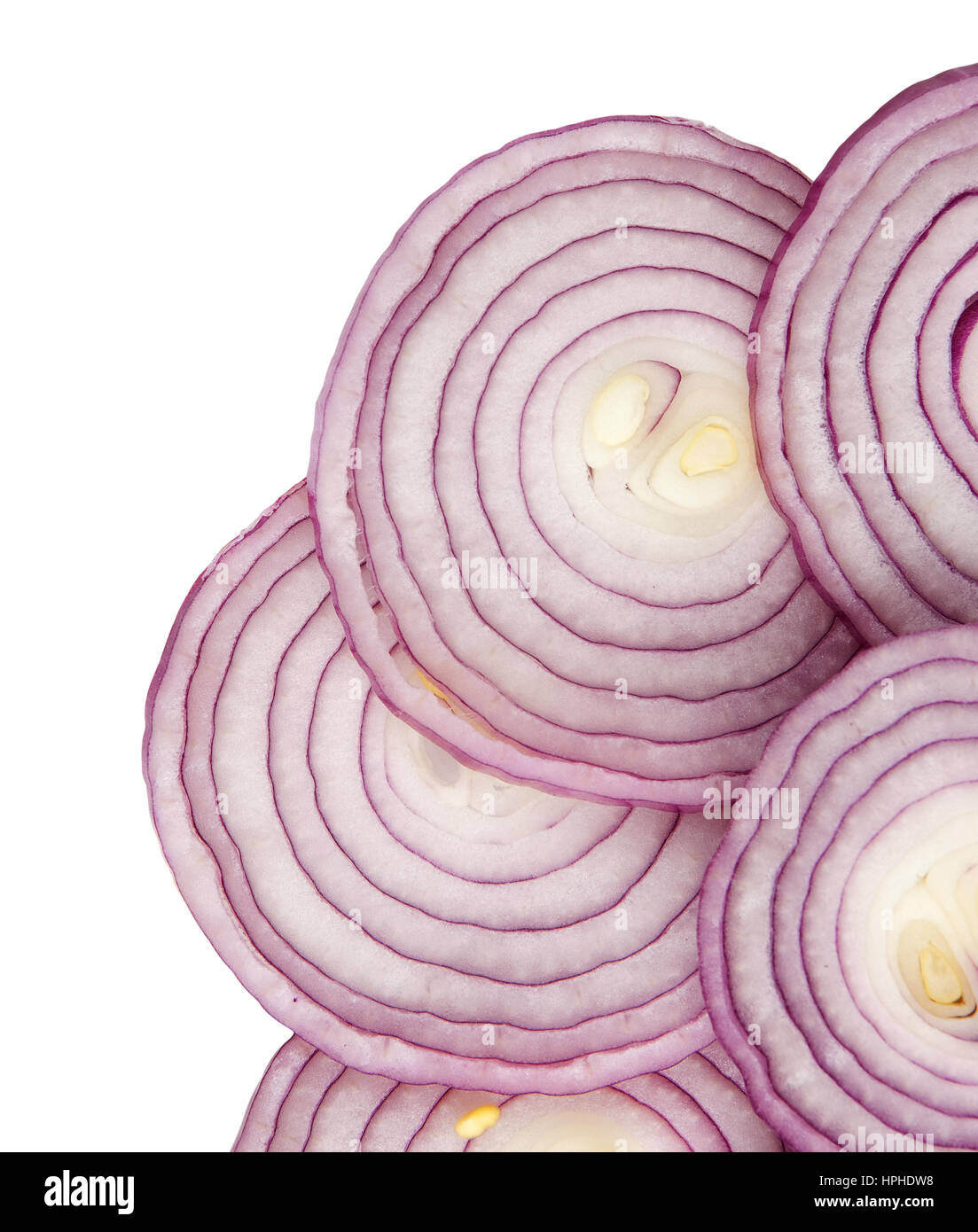 Tranches d'oignon rouge Banque de photographies et d’images à haute ...
