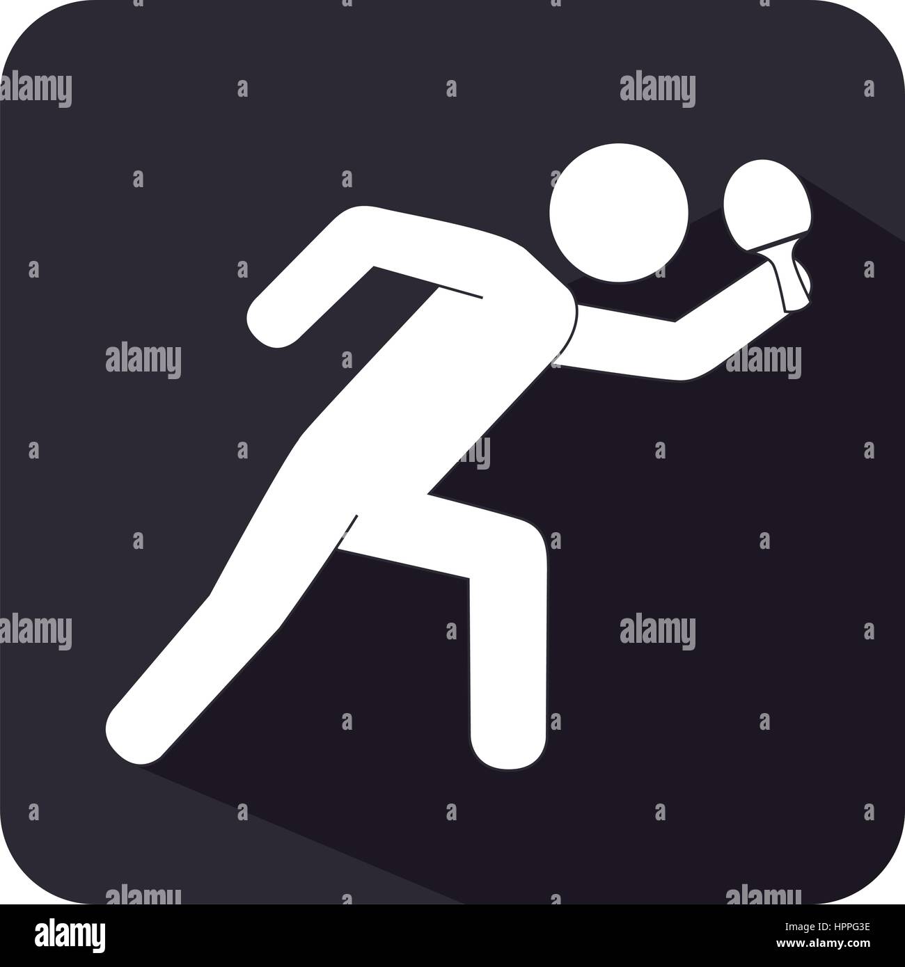 Joueur de ping pong Banque d'images vectorielles - Alamy