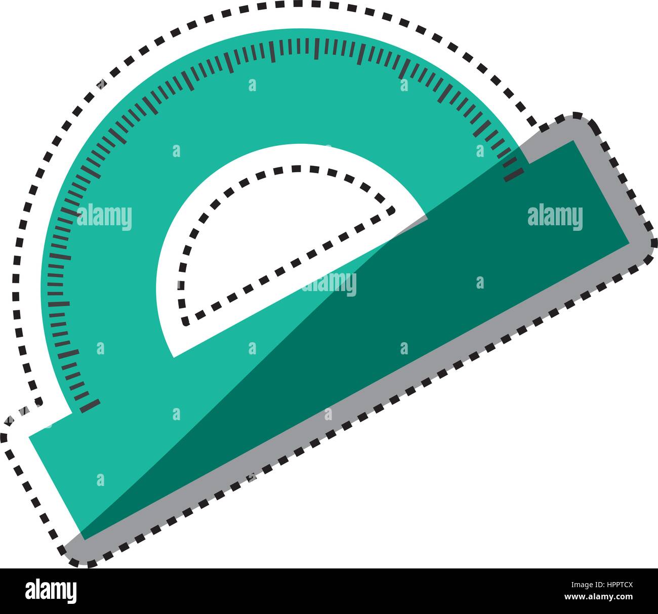 Rapporteur d'angle mètre Image Vectorielle Stock - Alamy