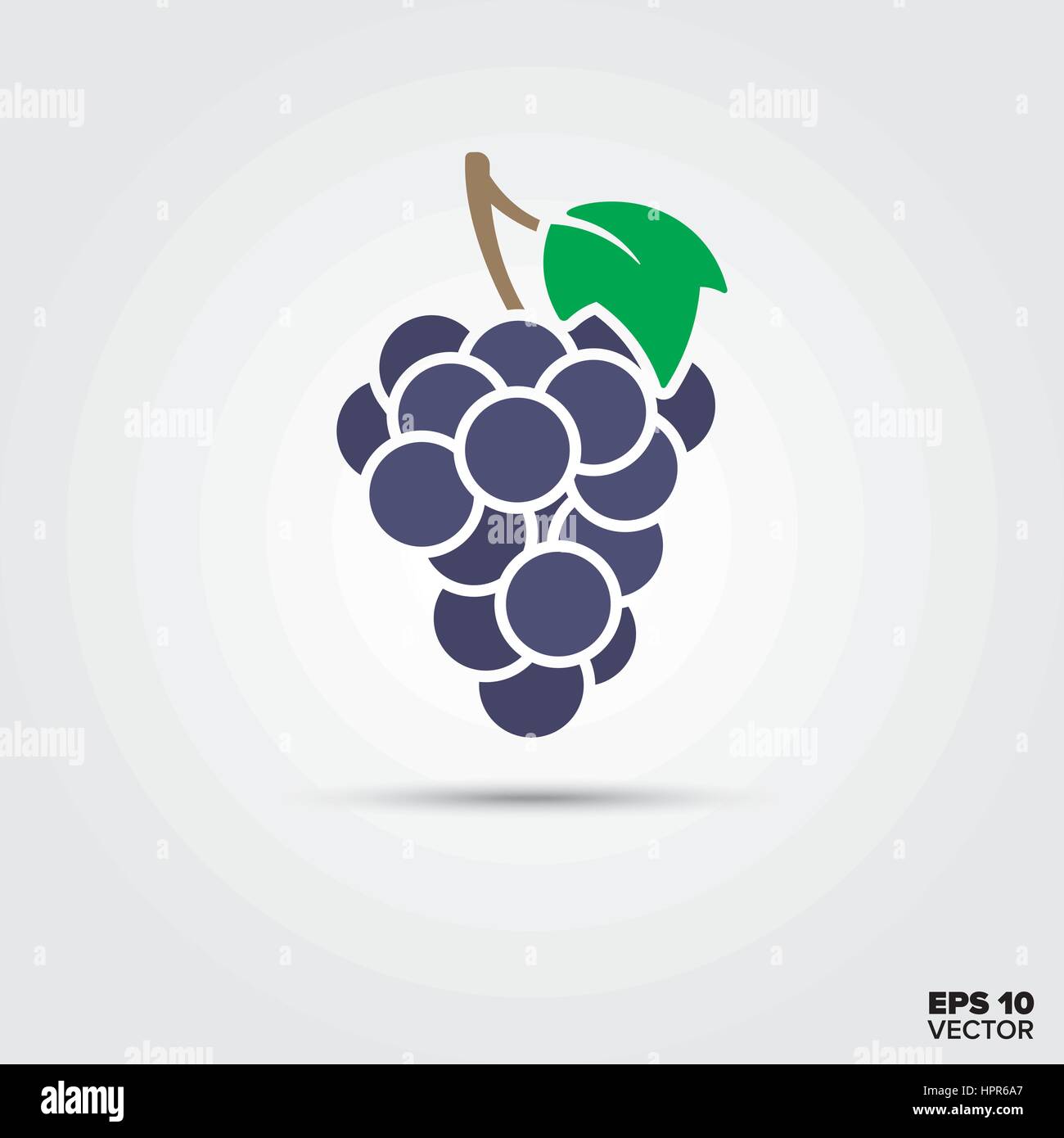 Symbole de raisins Banque d'images vectorielles - Alamy