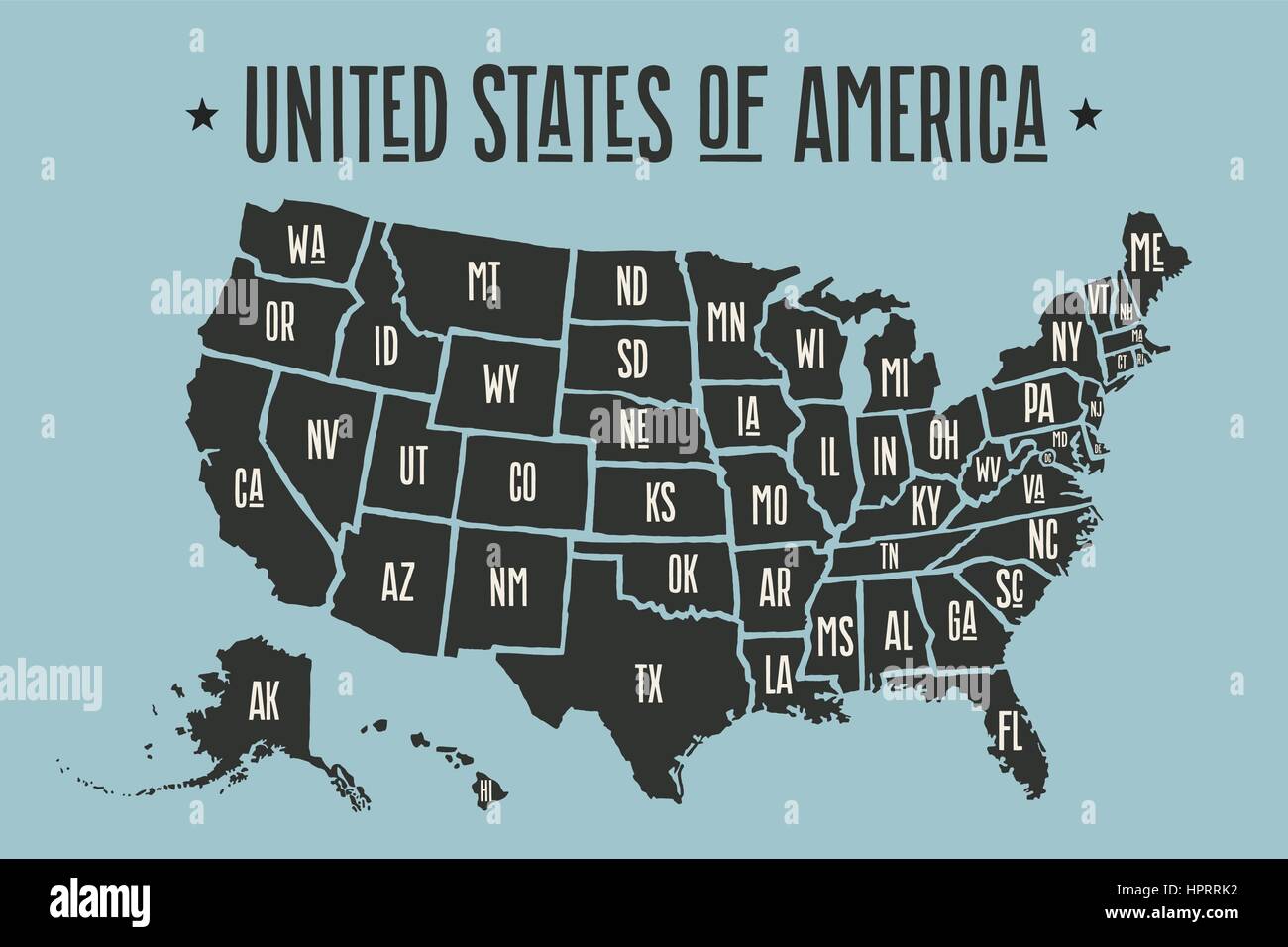 17 States Of America: List Of 50 States – KQJJX