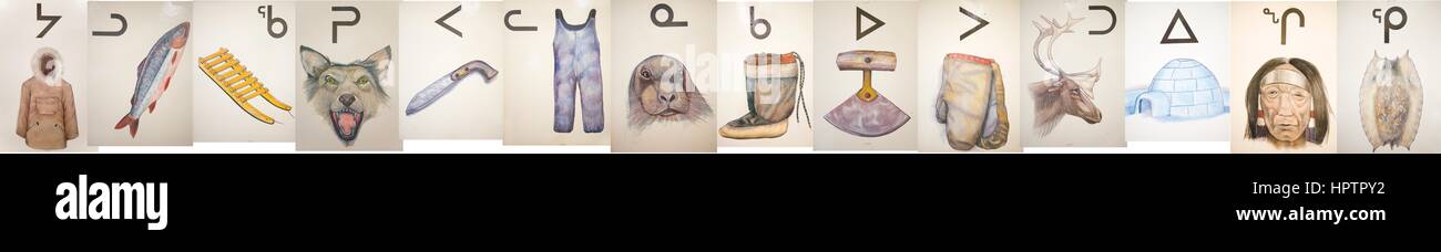 Alphabet inuktitut inuit Banque de photographies et d’images à haute ...