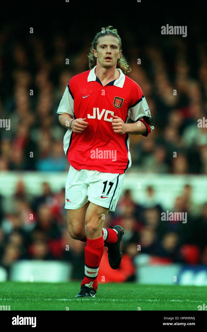 EMMANUEL PETIT ARSENAL FC 09 Novembre 1998 Photo Stock - Alamy