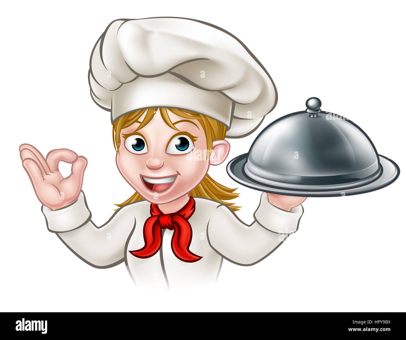 Isolated female chef cartoon design Banque de photographies et d’images ...