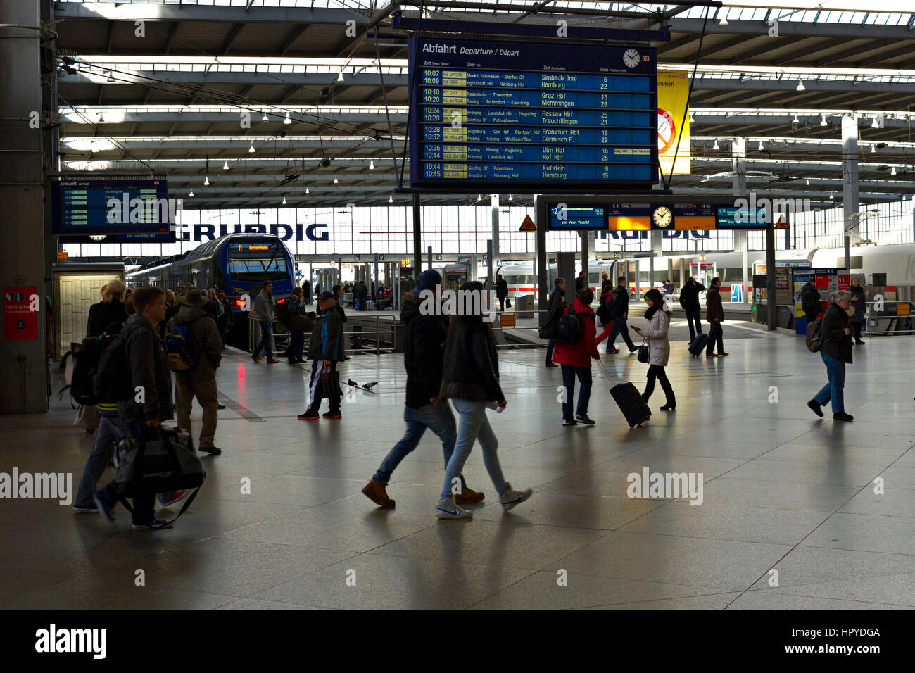 Gare ferroviaire munchen hauptbahnhof Banque de photographies et d ...