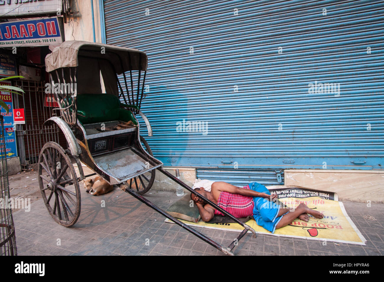 Les droits de l',rickshaw pullers,dormir,,manque,de,dormir,à,selon,les ...