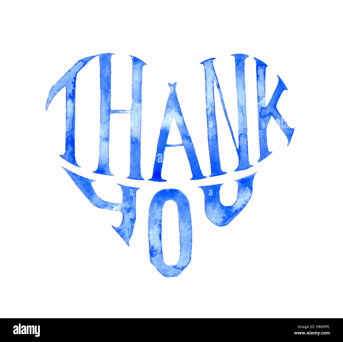 Thank you card writing Banque d'images détourées - Alamy