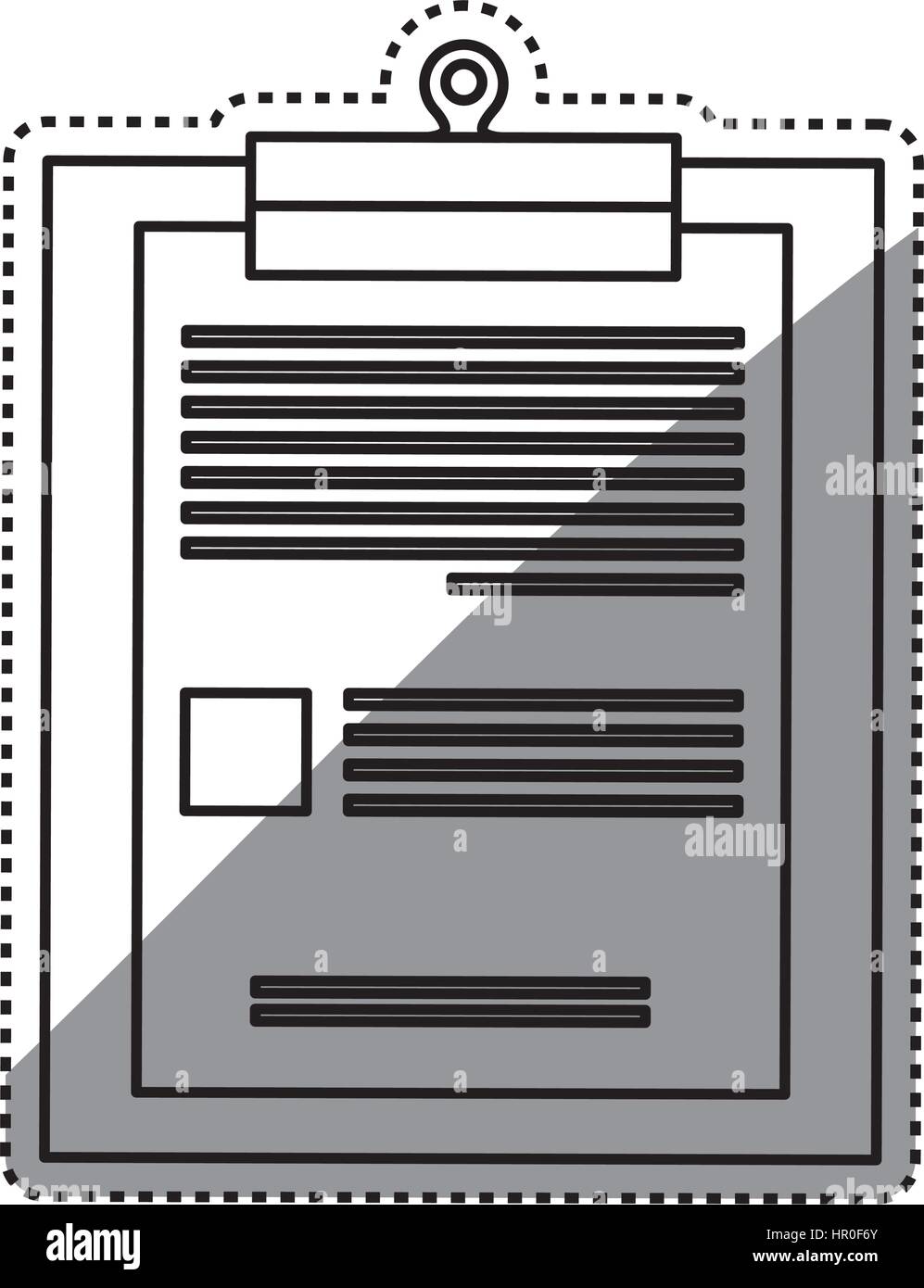 Fiche de document Liste de vérification Image Vectorielle Stock - Alamy
