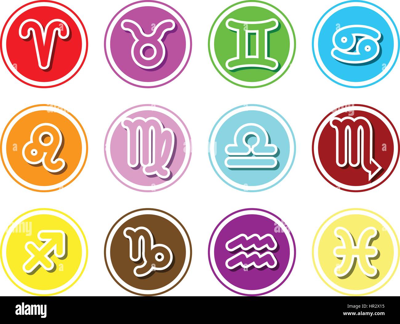 Signes Astro Poisson Banque d'images vectorielles - Alamy