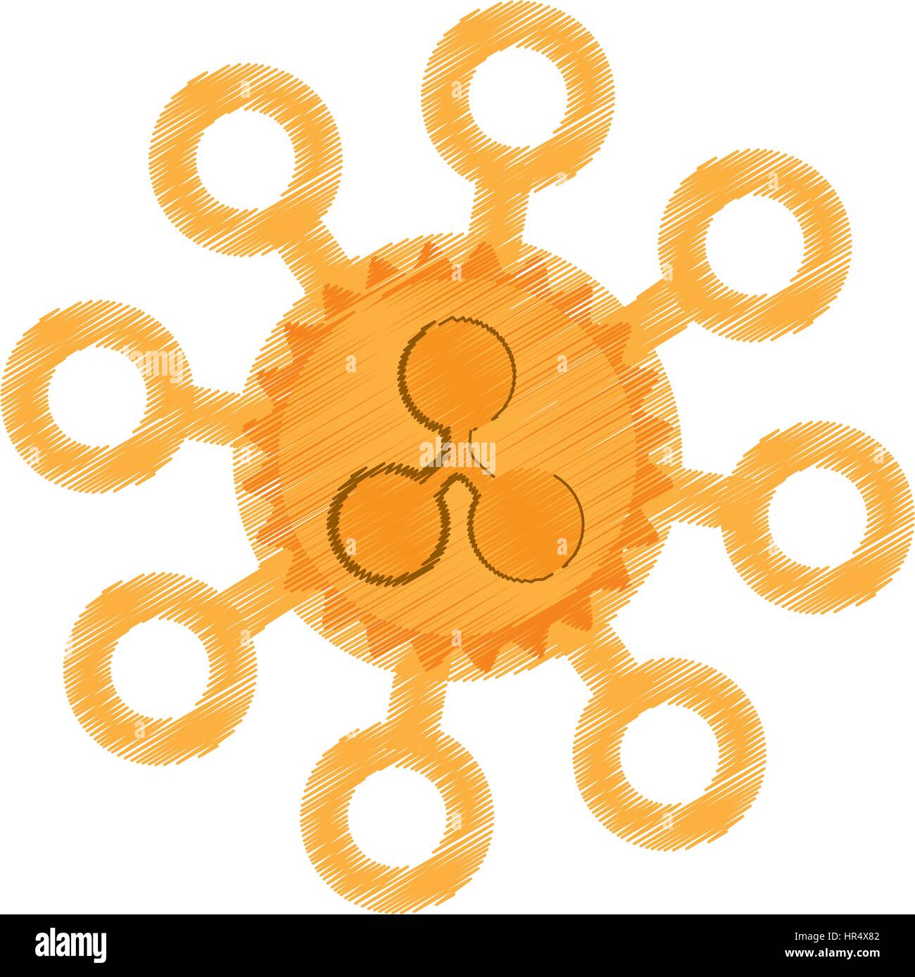 Ondulation Dessin Banque d'images vectorielles - Alamy