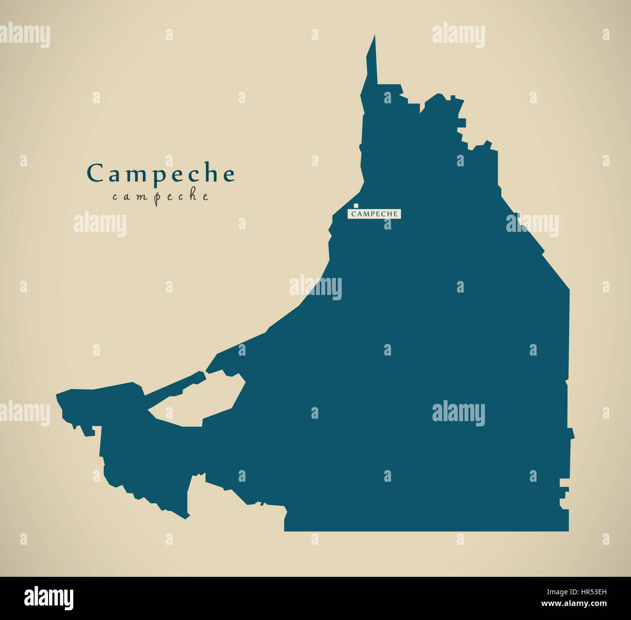 Carte campeche mexique Banque de photographies et d’images à haute ...