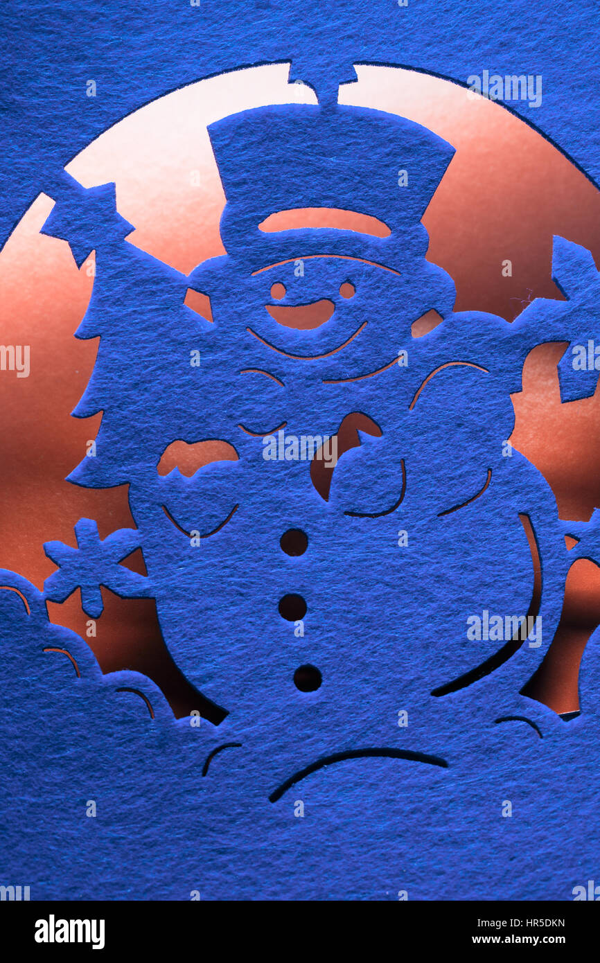 Silhouette de bonhomme de neige Banque de photographies et d’images à ...