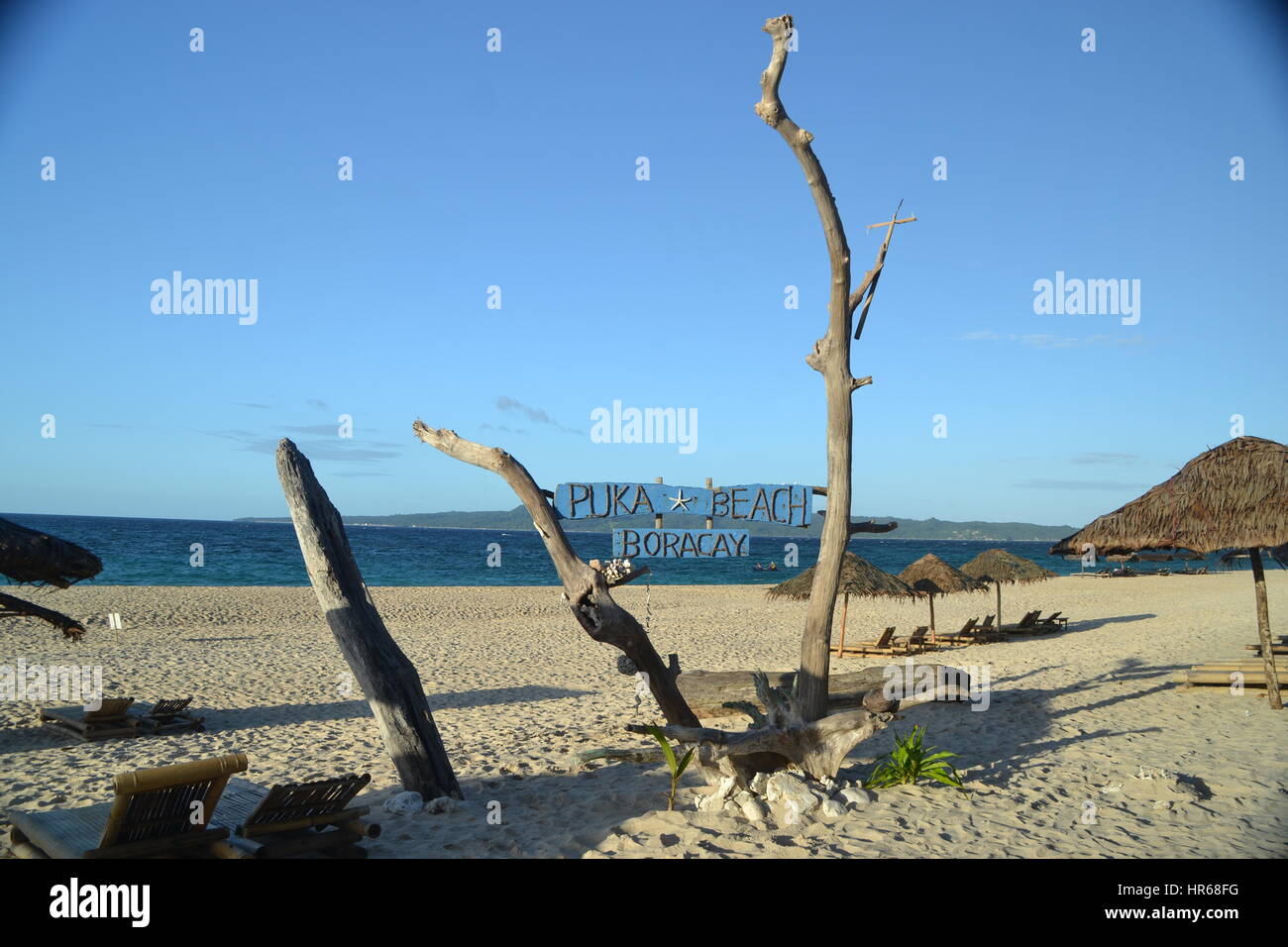 Puka beach sur boracay Photo Stock - Alamy