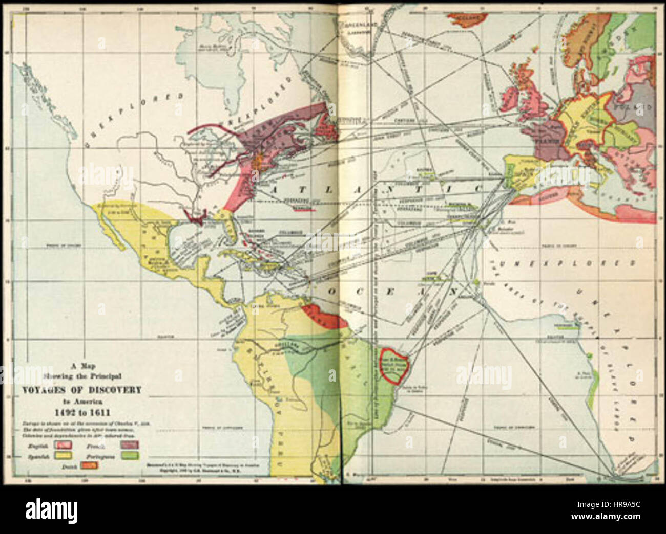 1492 map Banque de photographies et d’images à haute résolution - Alamy