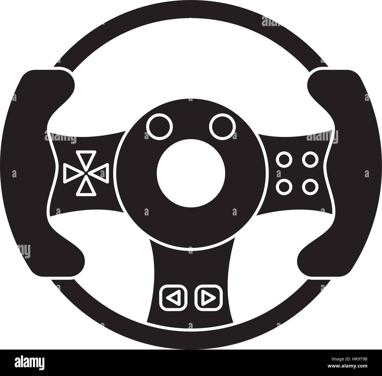 Volant de jeu vidéo Les pictogrammes Image Vectorielle Stock - Alamy